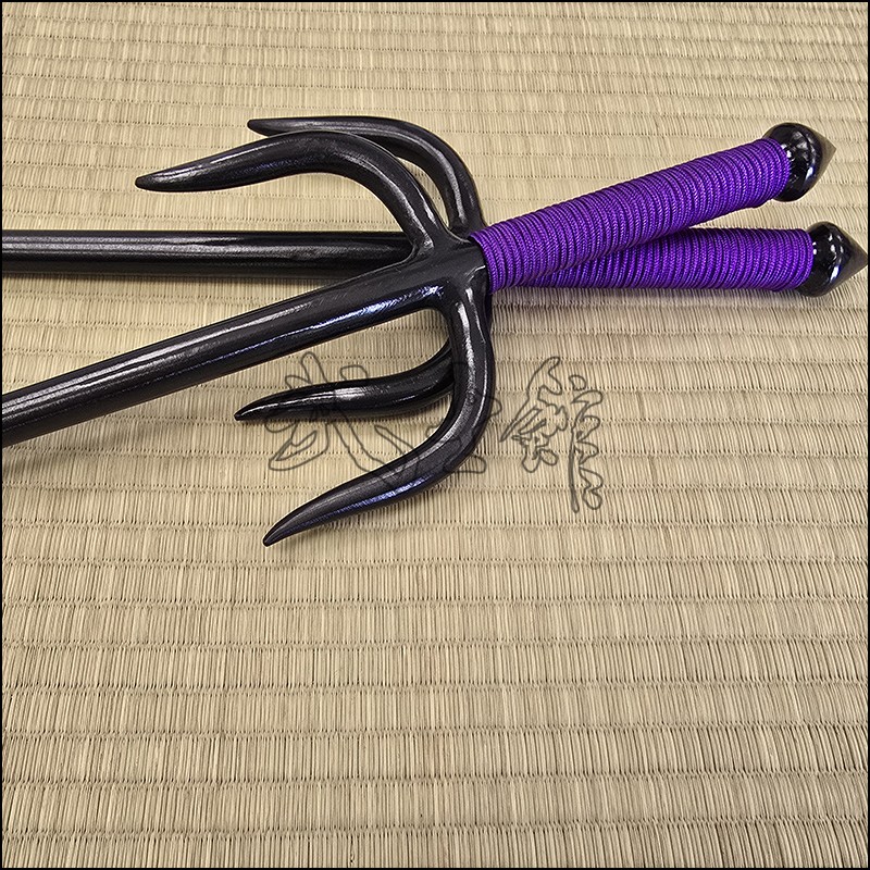 Sai 4 - Natural finish with purple cord